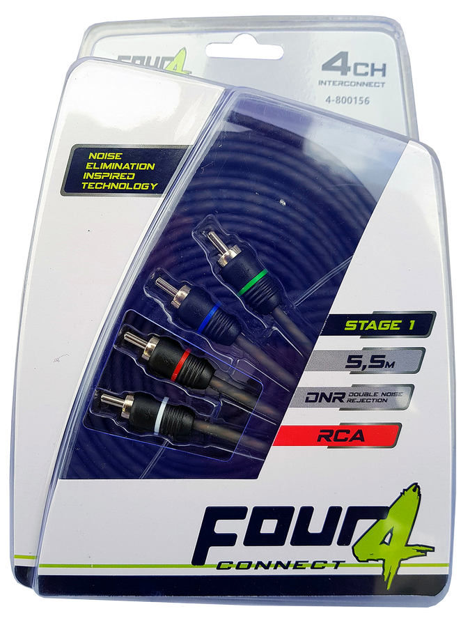 Connexion RCA 4.5 mètre 4ch (Four 4, Stage 1) | Sound Auto Concept