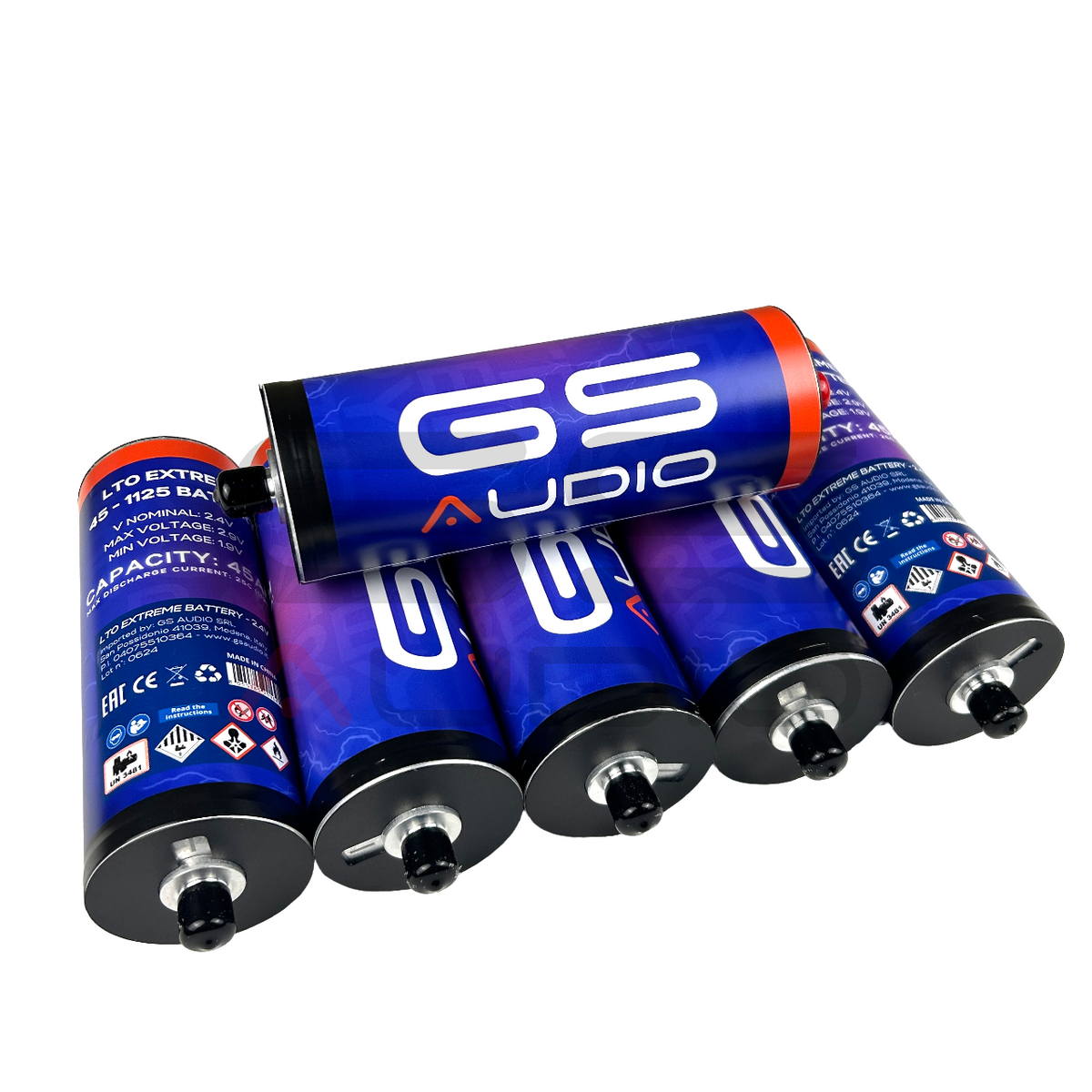6 cells GS Audio LTO Extreme - 2.4 V / 45 Ah - | Sound Auto Concept